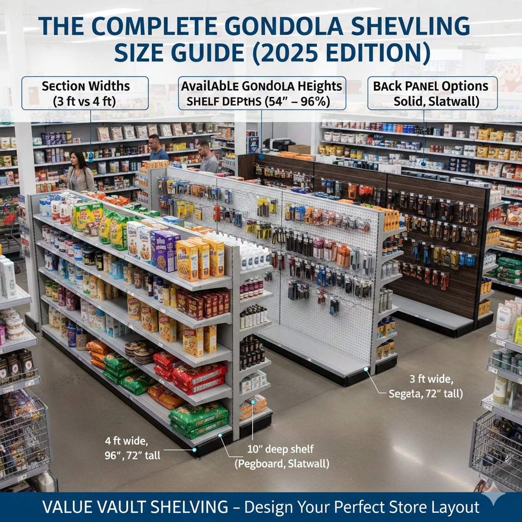 Gondola Shelving Size Guide (Heights, Depths, Backs & More) – Value ...
